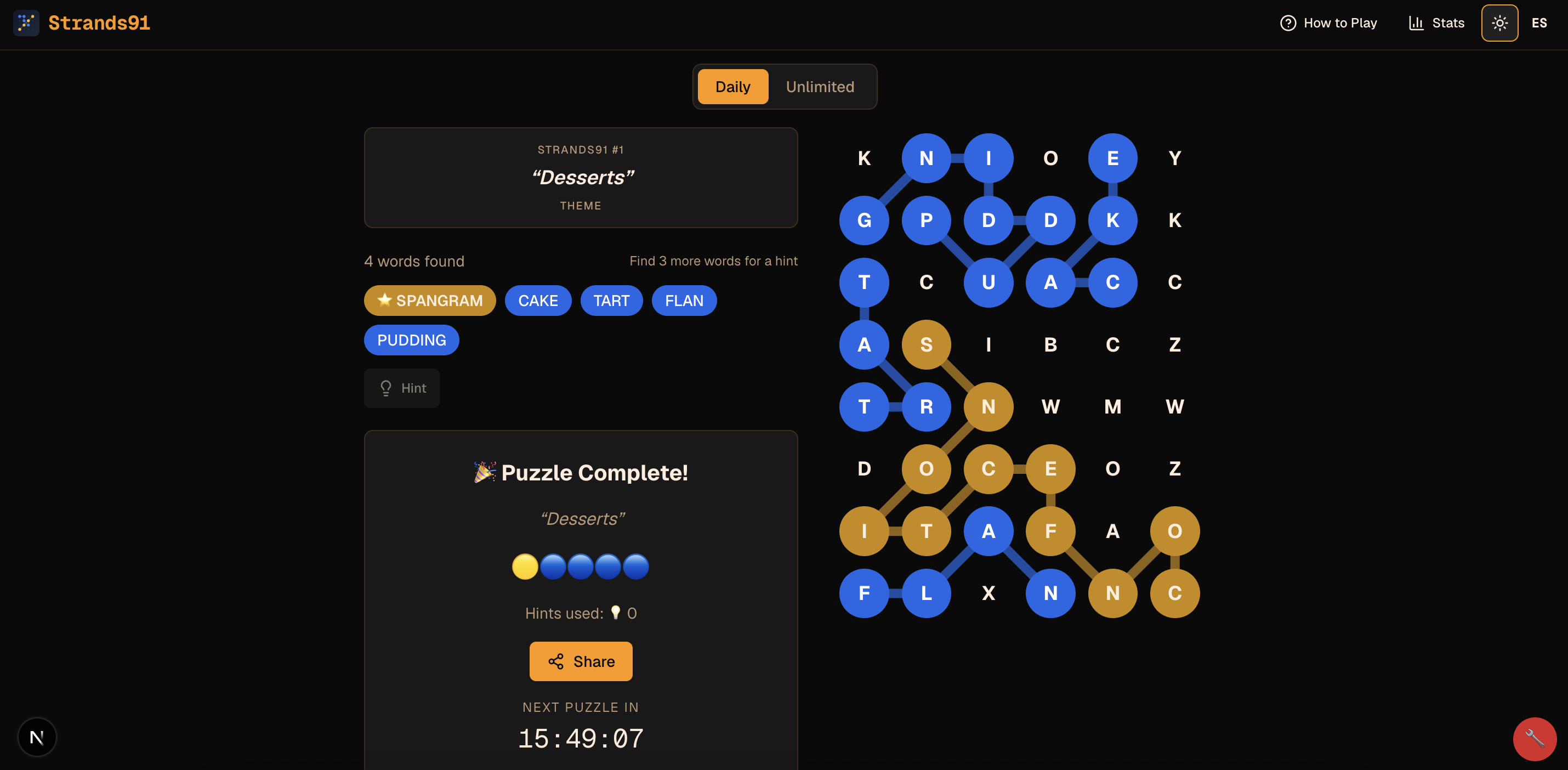Strands - Themed Word Search Puzzle | Play Free Online